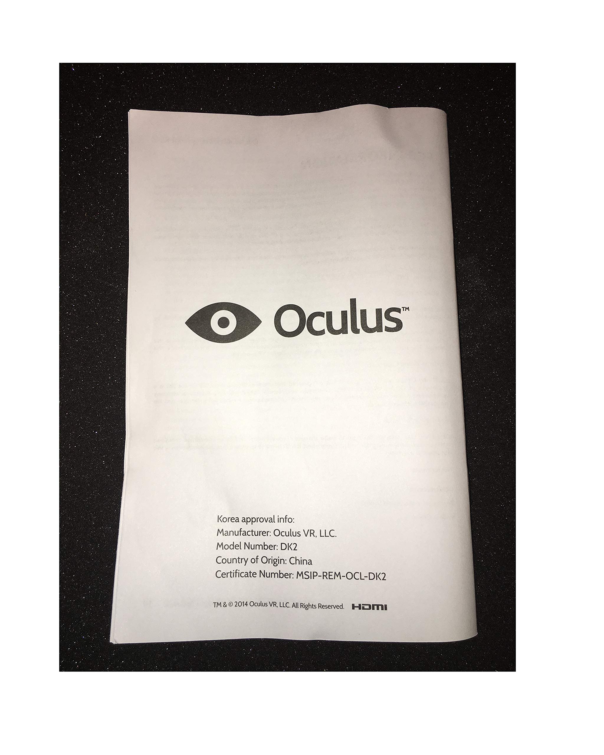 Oculus Rift Developers Kit Dk2