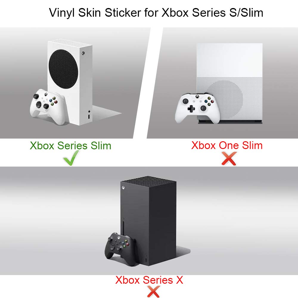 Vanknight Xbox Series X Console Skin Decals Stickers Galaxy Space Vinyl for Xbox Series X Console Controllers Purple