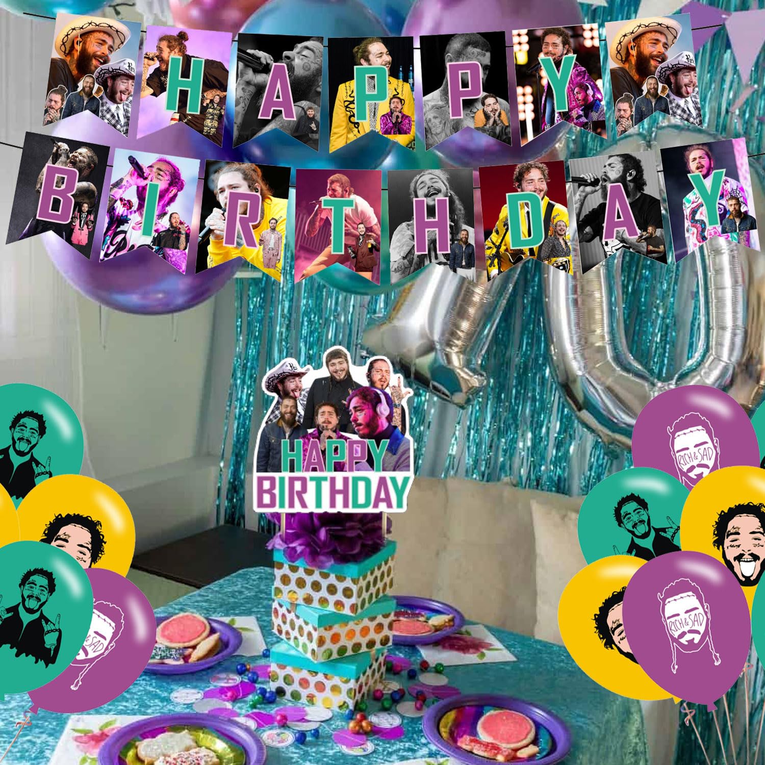๐๐ธ๐ผ๐ฝ ๐๐ช๐ต๐ธ๐ท๐ฎ Party Decorations,Birthday Party Supplies For ๐๐ธ๐ผ๐ฝ ๐๐ช๐ต๐ธ๐ท๐ฎ Party Supplies Includes Happy Birthday Banner, Balloons, Cupcake Toppers, Cake Topper for Boys And Girls