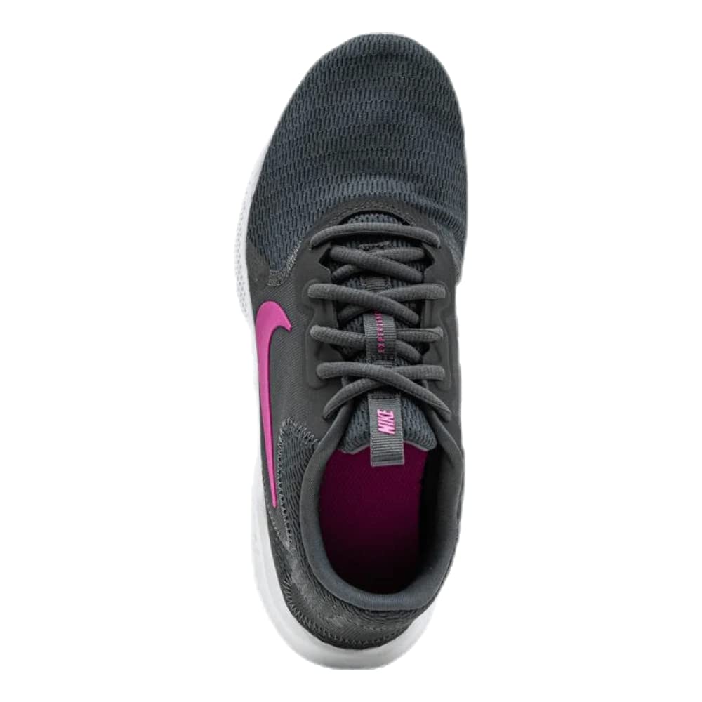 Nike Women's Flex Experience Run 9 Shoe, Iron Grey/Fire Pink-Smoke Grey, 9.5 Regular US