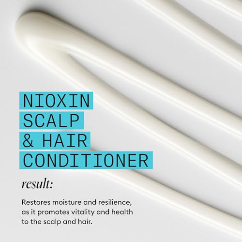 Nioxin System 3 Scalp + Hair Conditioner - Hair Thickening Conditioner for Damaged Hair with Light Thinning, 10.1 fl oz (Packaging May Vary)