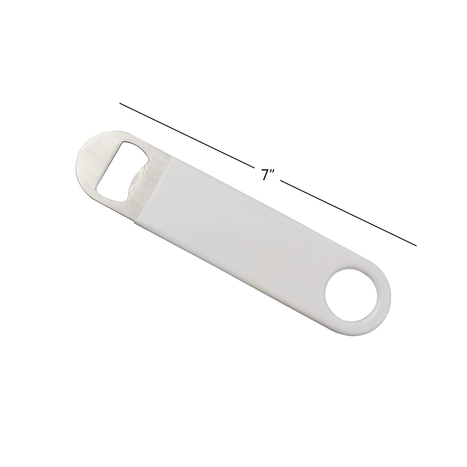 Wekioger 6 Packs Stainless Steel Flat Bottle Openers, Bartender Beer Bottle Opener