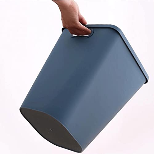 MYRRHE Cans, Trash can Kitchen Toilet Bathroom Large Office Living Room Trash can Press Circle Paper Basket (Color : Green, Size : Medium)