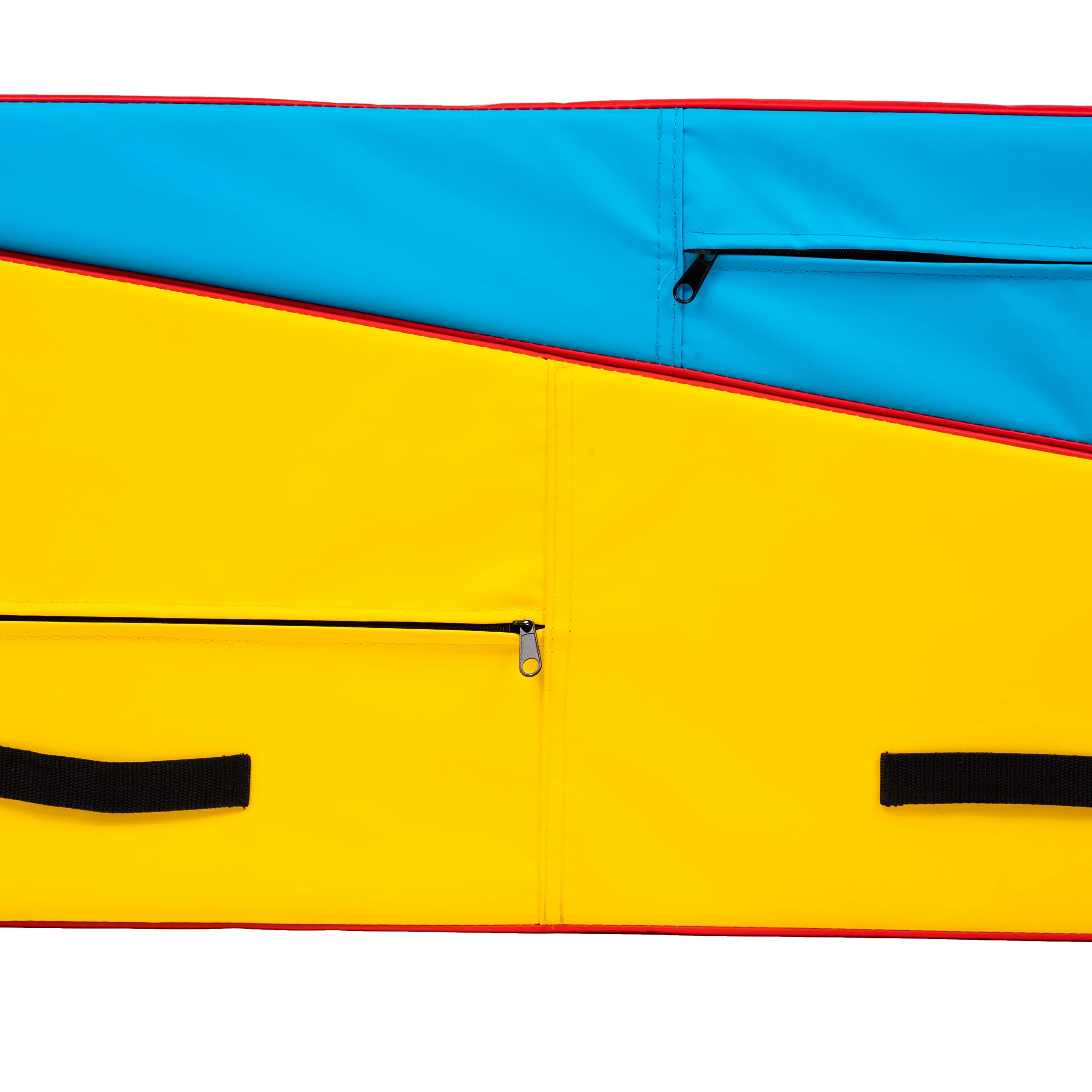 PRISP Folding Incline Gym Mat - Extra Long 71 x 30 x 14 in Wedge Gymnastics Tumbling Mat for Kids