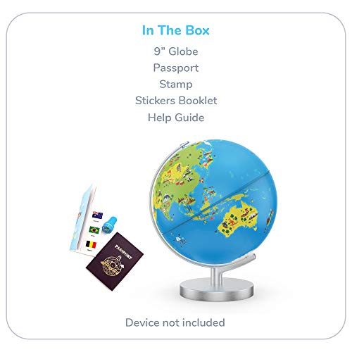 Orboot Earth by PlayShifu (App Based): Augmented Reality Interactive Globe for Kids, Stem Toy for Boys & Girls Age 4 to 10 Years (Metal Orboot)