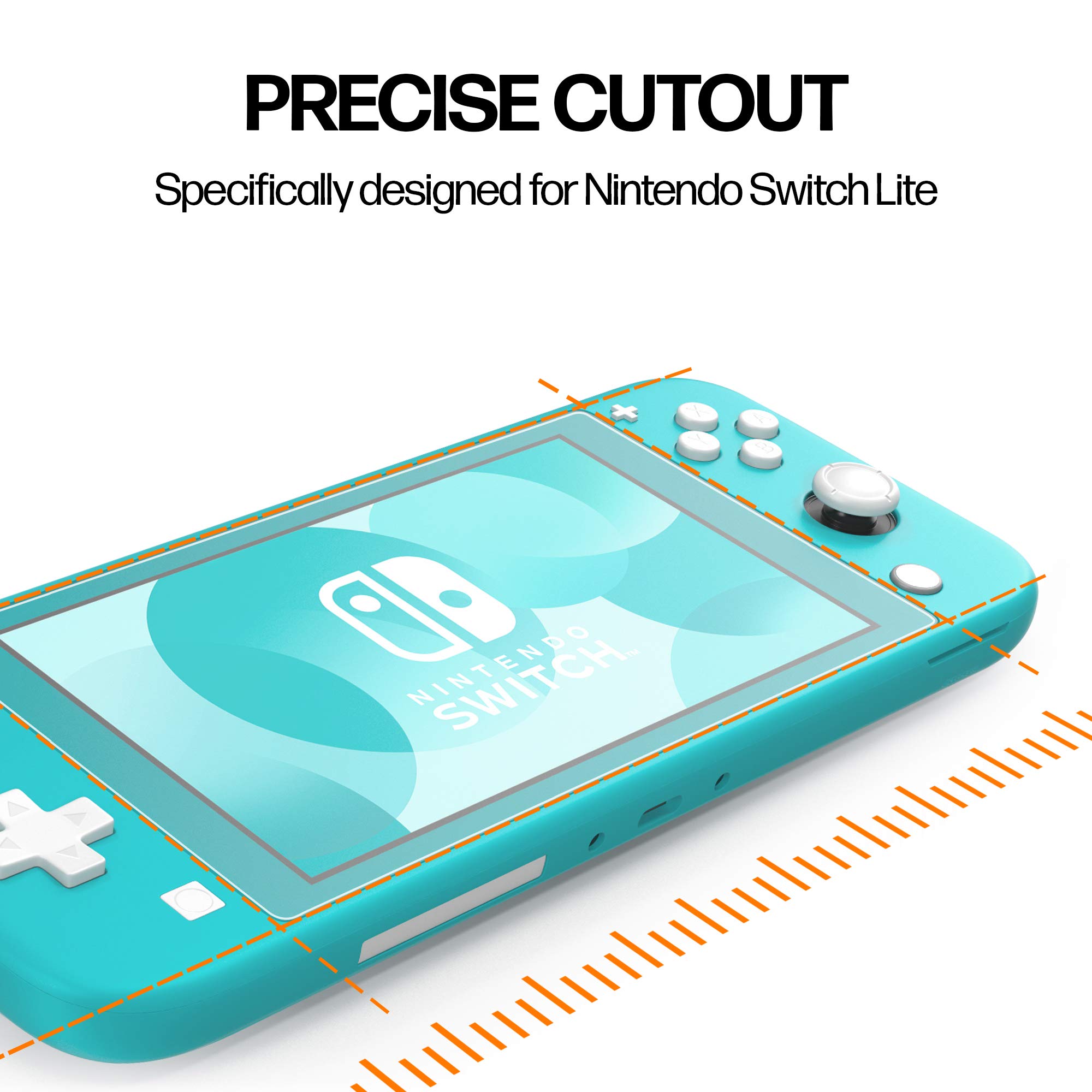 Power Theory Screen Protector for Nintendo Switch LITE [2-Pack] with Easy Install Kit [Premium Tempered Glass for Switch LITE Console]