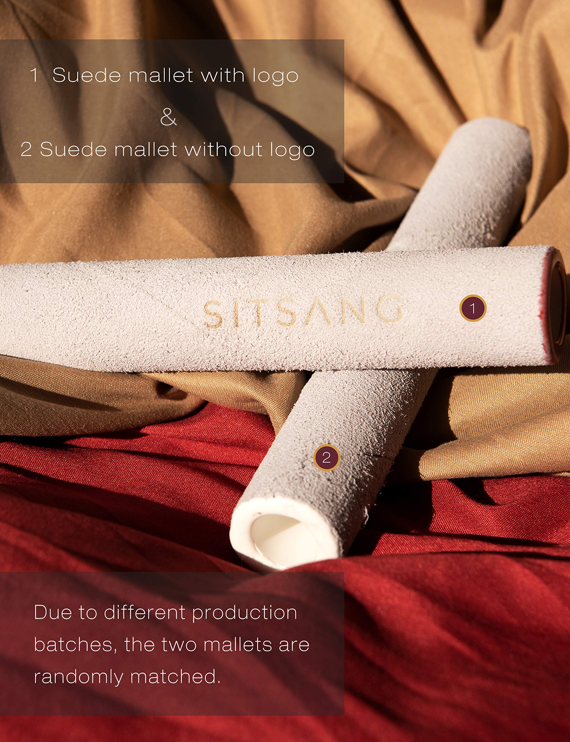 SITSANG 432 Hz Red C Note Crystal Singing Bowl Root Chakra 8 inch with Heavy Duty Artificial Leather Carrying Case and Singing Bowl Suede Striker and Rubber Mallet