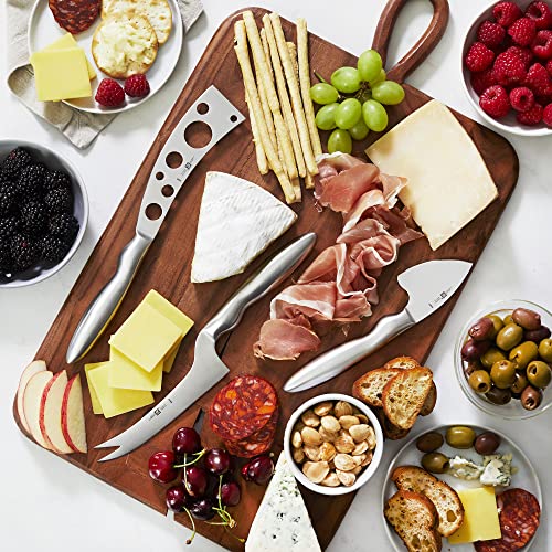 ZWILLING Collection 3-pc Cheese Knife Set for Charcuterie Board, Gift Set, Stainless Steel