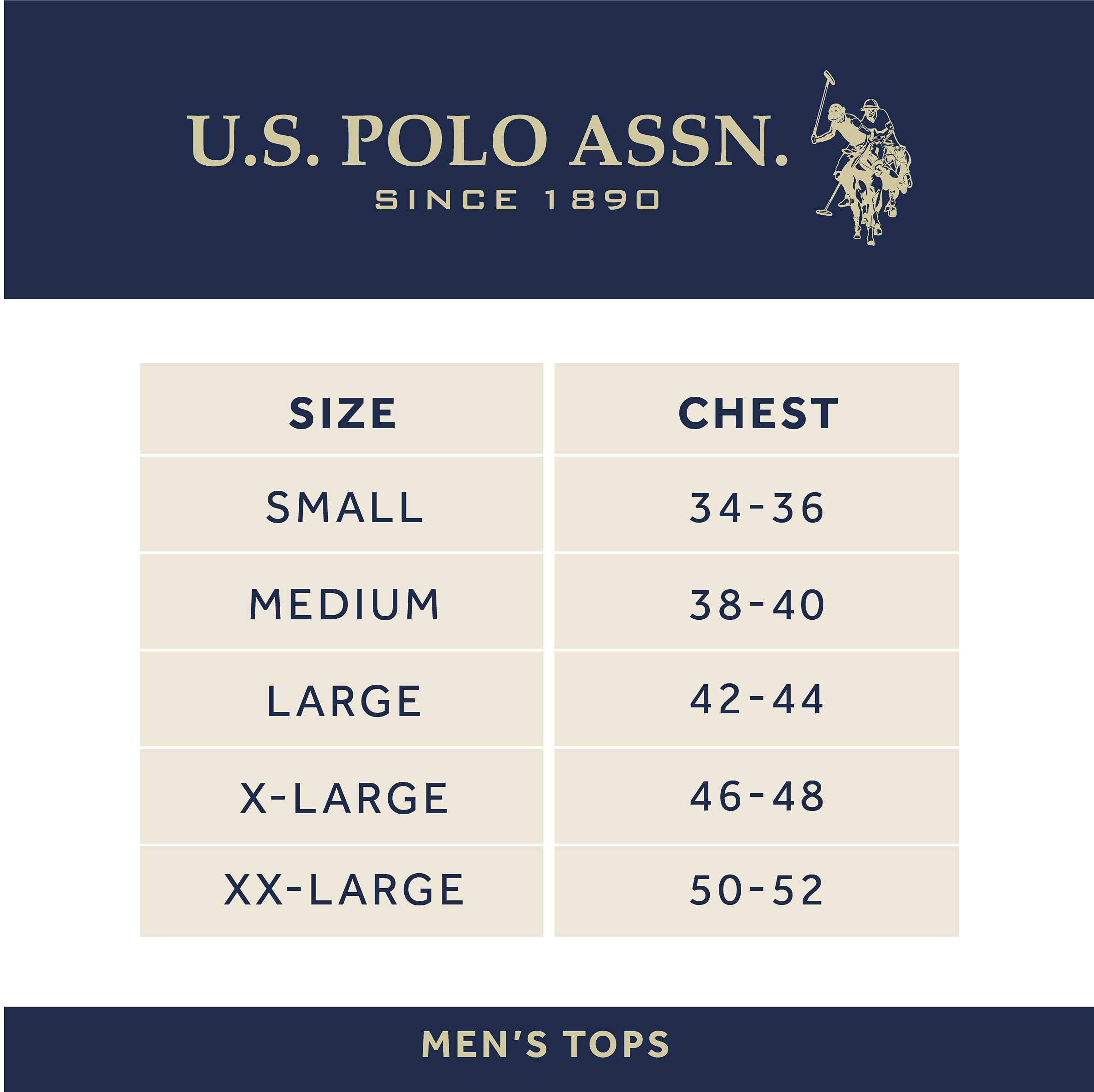 U.S. Polo Assn. Men's Thermal Shirt - Long Sleeve Waffle Knit Top (2 Pack), Size Medium, BlackCharcoal Heather
