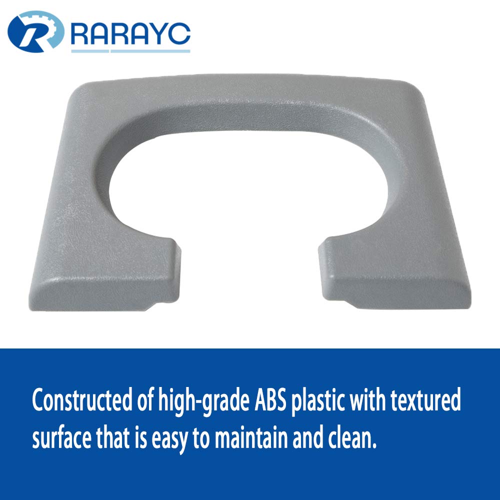 RARAYC Center Console Cup Holder Replacement Cup Pad Gray Compatible with Ford F-150 2004-2014, Bench Seat Console F150 Center Console Accessories (Gray)
