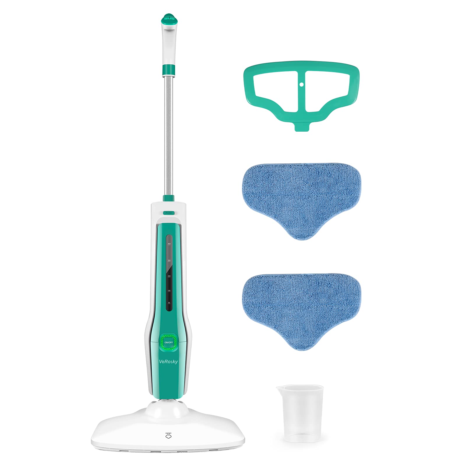 Steam Mop, Steamer for Cleaning Hardwood Floor Cleaner for Tile Grout Laminate Ceramic, Lightweight Steam Mops Machine with 3 Steam Levels