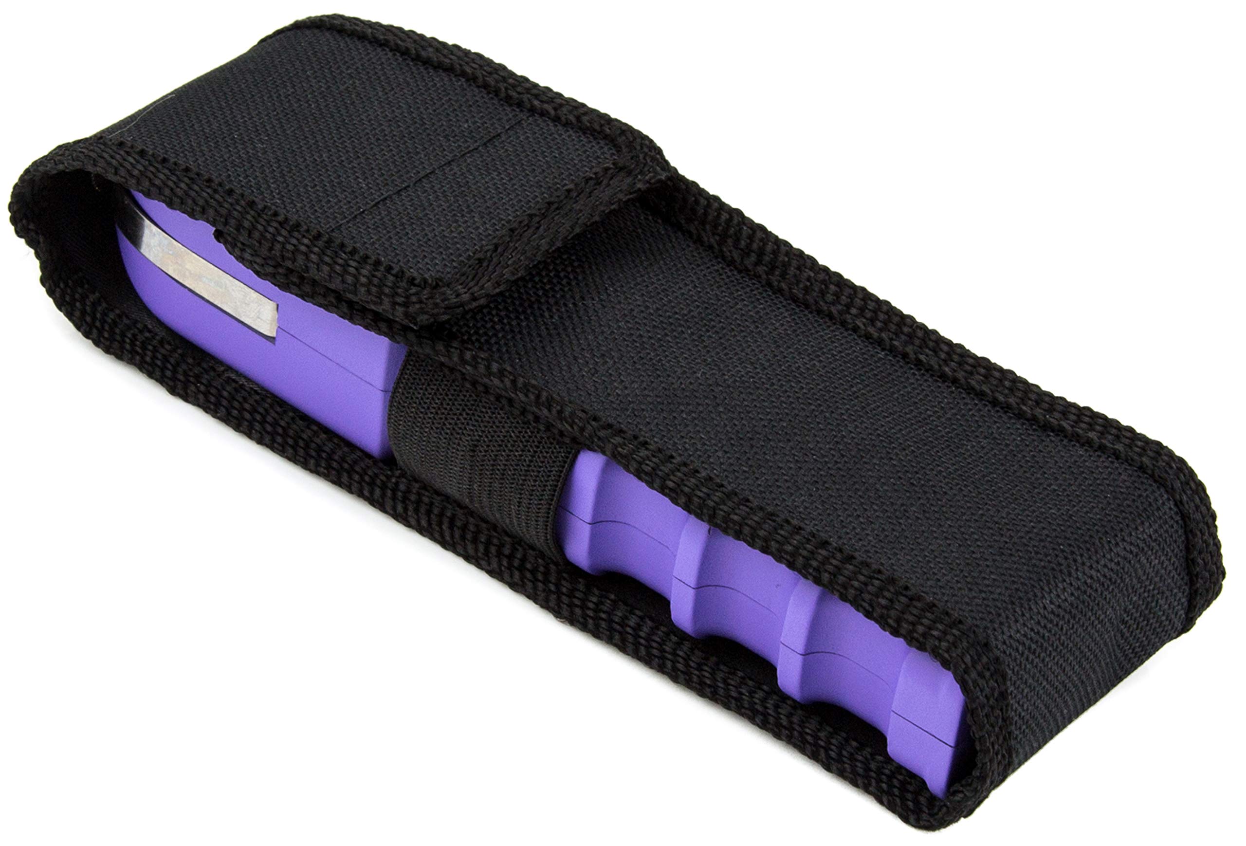 POLICE 928 Stun Gun with LED Flashlight and Siren Alarm, Purple