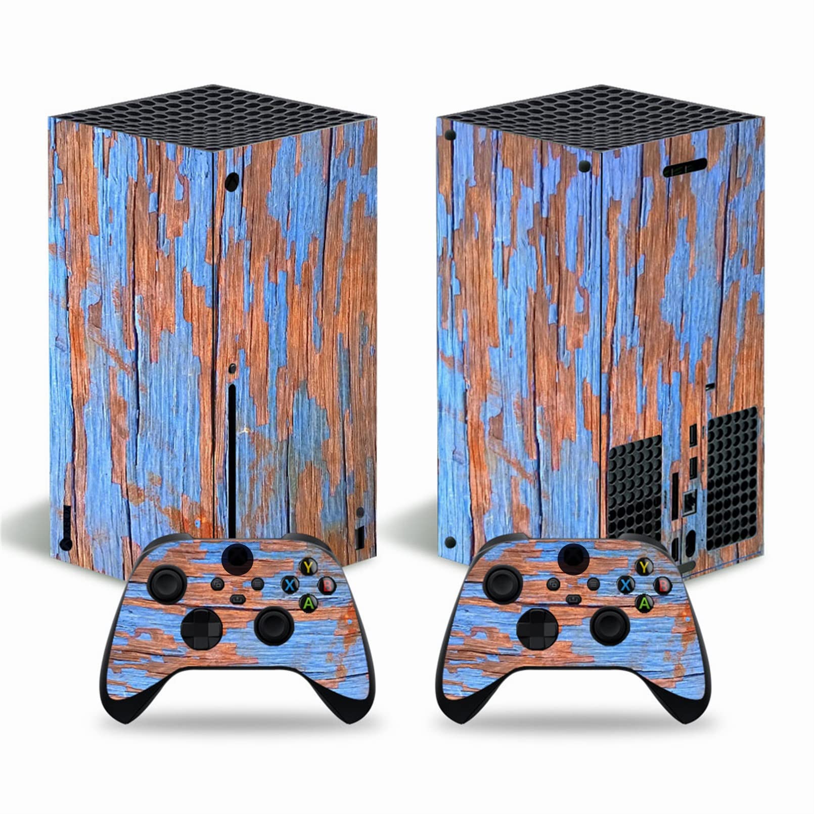 Top factory Skin Decal Protective Vinyl Skin Decal Cover for Series X Console Skins Wrap Sticker with Two Free Wireless Controller Decals 77671 Decal