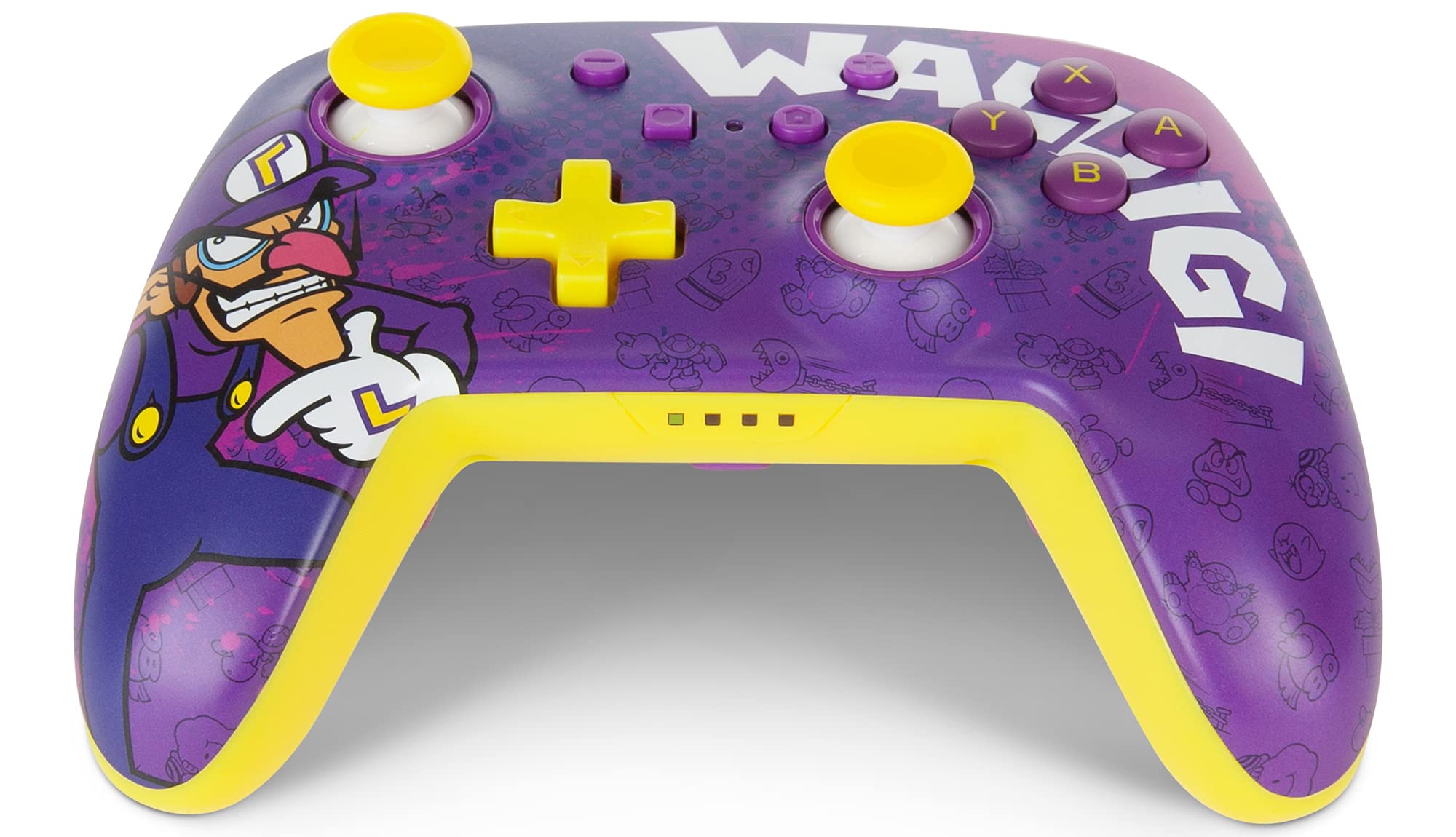PowerA Enhanced Wireless Controller for Nintendo Switch - Waluigi, Nintendo Switch Lite, Gamepad, game controller, Bluetooth controller, rechargeable