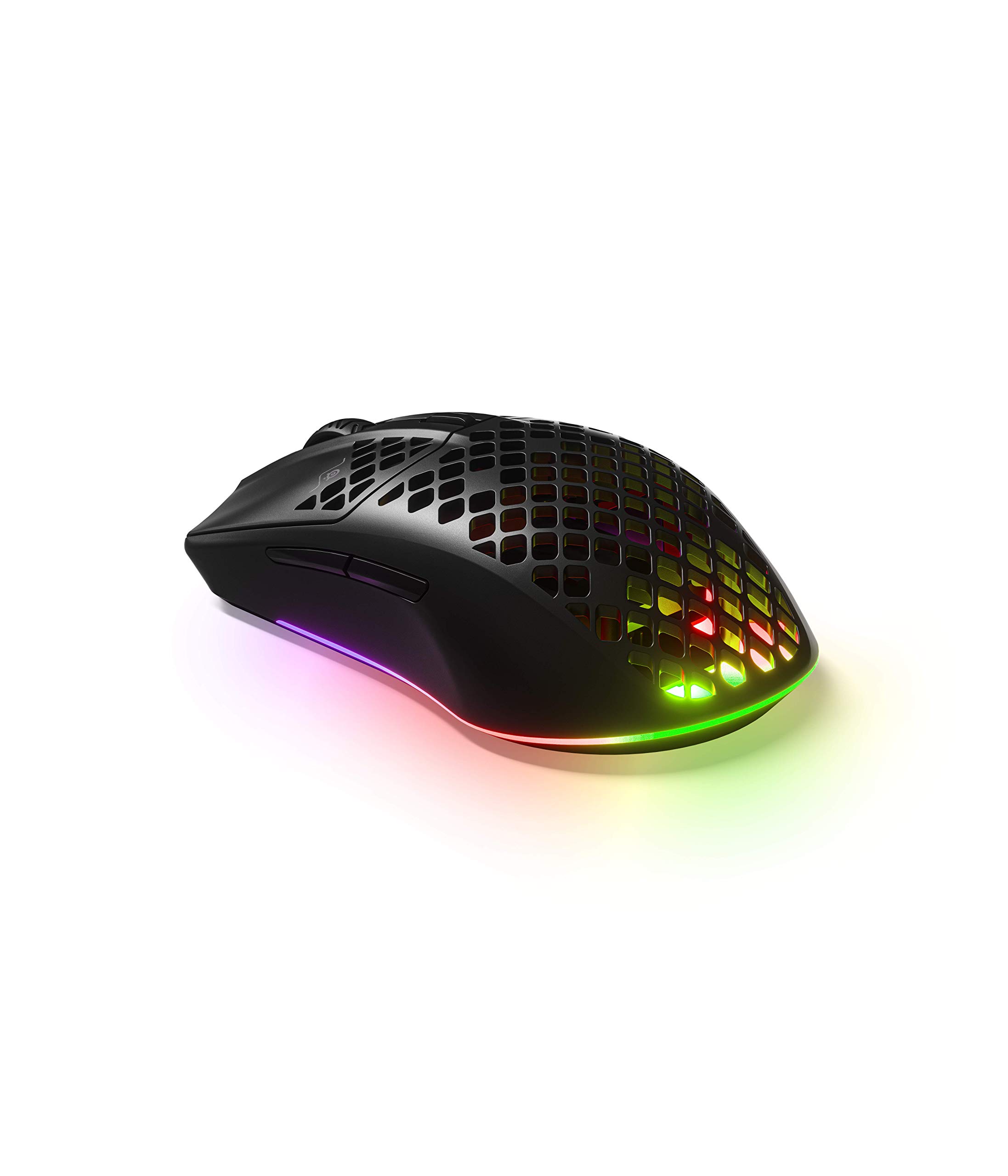 SteelSeries Aerox 3 Wireless Gaming Mouse, 18,000 CPI TrueMove Air Optical Sensor, Ultra-Lightweight Water Resistant Design, 200 Hour Battery Life, Certified Refurbished
