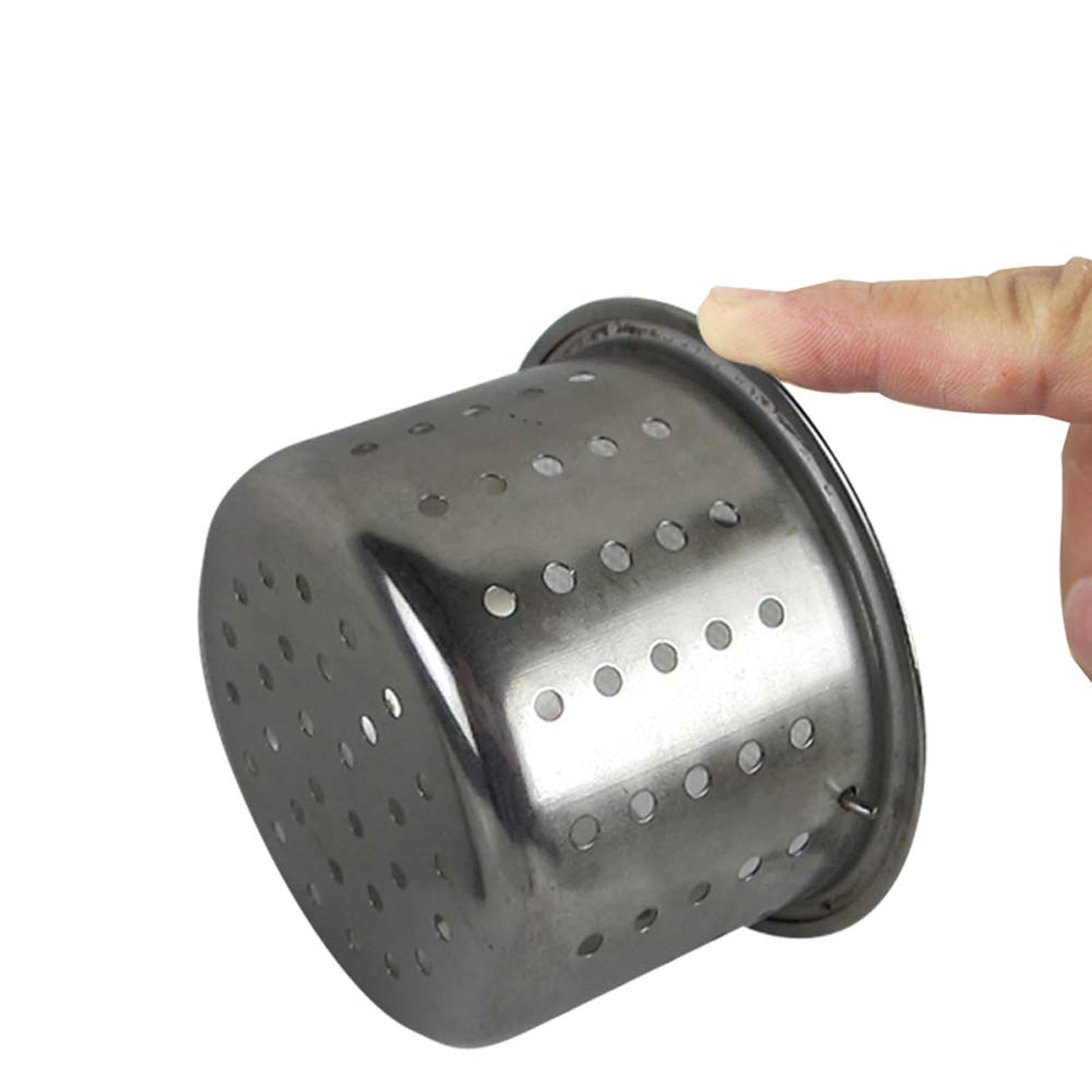 Talea SUS304 Stainless Steel Deep Sink Strainer Inner Basket QS197C010 Replacement For Kitchen Drainer