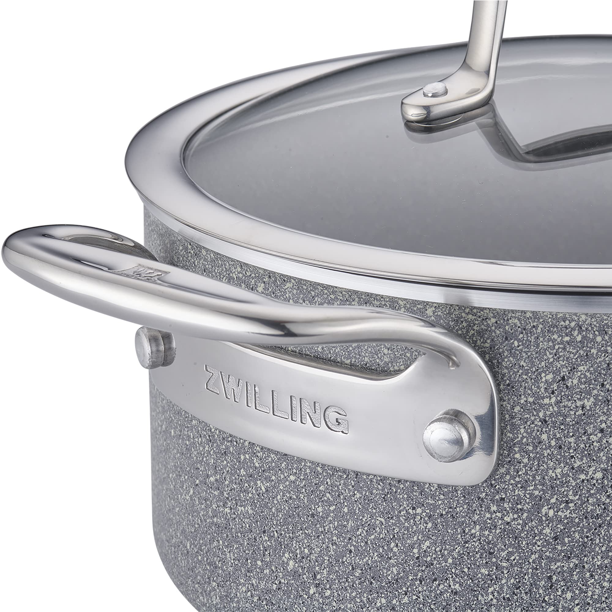 ZWILLING Vitale 3-qt Nonstick Saute Pan with Lid, Aluminum, Scratch Resistant, Made in Italy