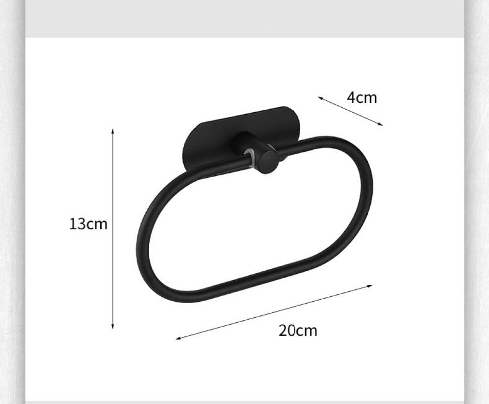 No Drilling Black Bathroom Accessories Sets Toilet Tissue Roll Paper Holder Towel Rack Bar Rail Ring Robe Clothes Hook Hardware,Brushed Hook