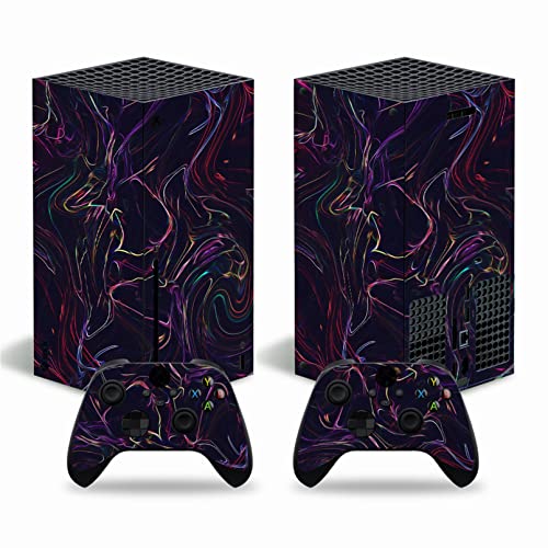 Top factory Skin Decal Protective Vinyl Skin Decal Cover for Series X Console Skins Wrap Sticker with Two Free Wireless Controller Decals 97237 Decal