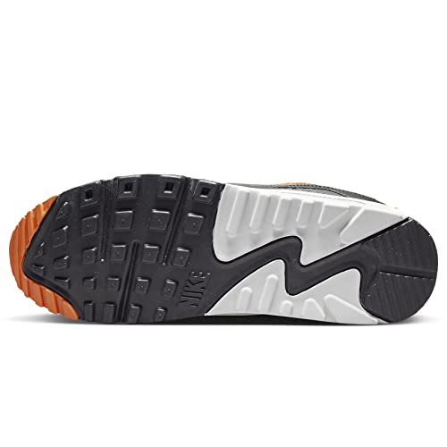 Nike Air Max 90 White/Black/Light Smoke Grey/Starfish DM0029-101 Men's Shoes (us_Footwear_Size_System, Adult, Men, Numeric, Medium, Numeric_9_Point_5)
