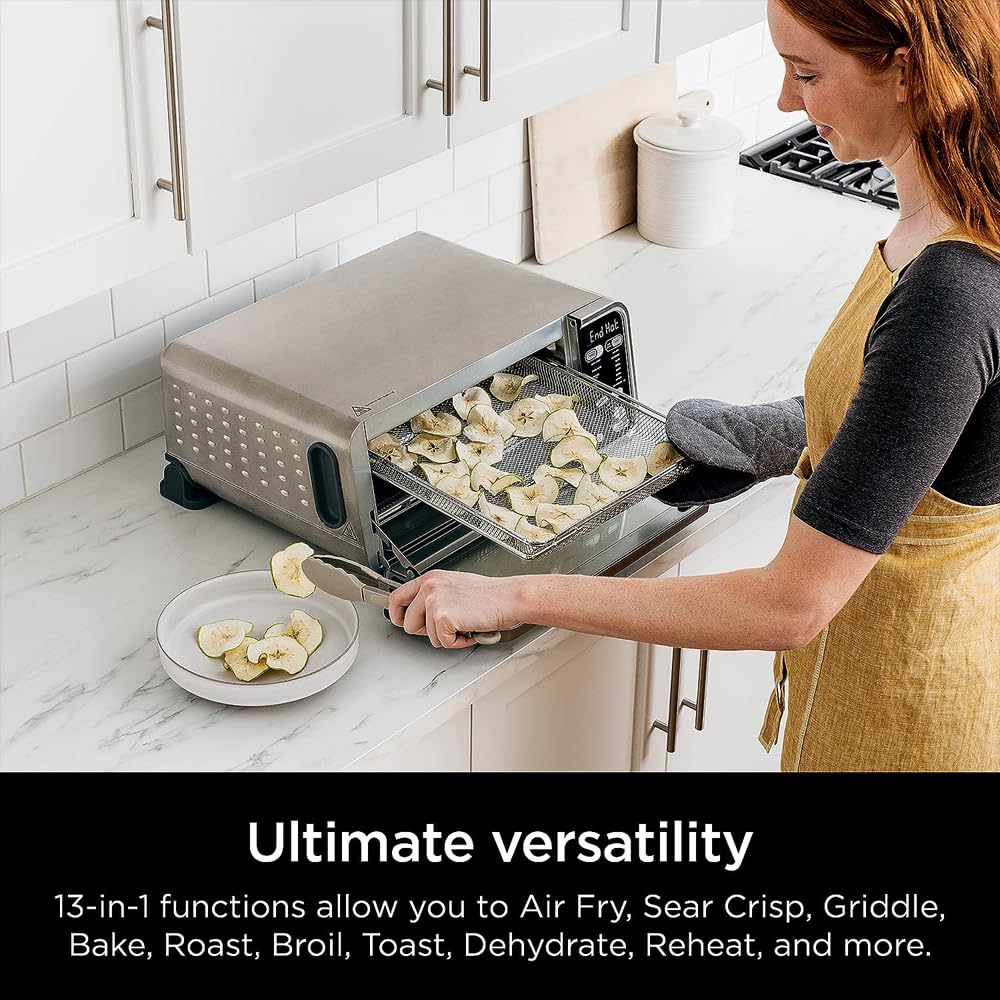 Ninja SP301 Foodi 13-in-1 Dual Heat Air Fry Oven 1800 Watts (Renewed)