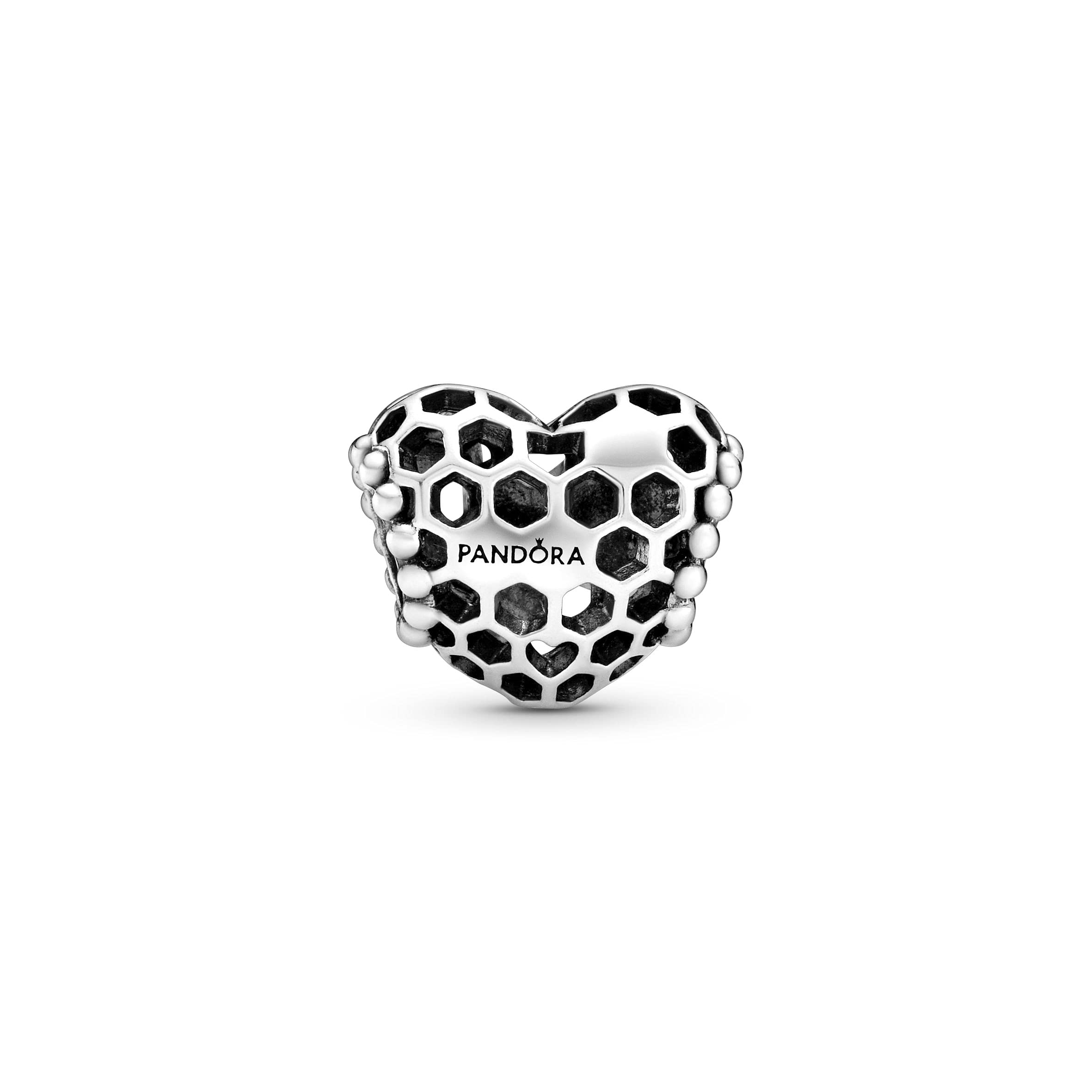 PANDORA Bee Happy Honeycomb Heart