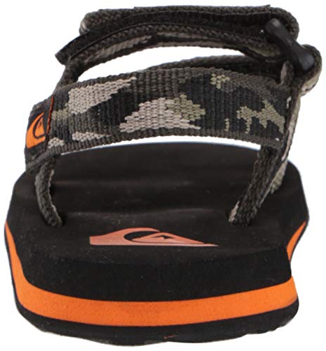 Quiksilver Boy's Monkey Caged Toddler Sandal, Green/Black/Green, 7(24) M US Little Kid