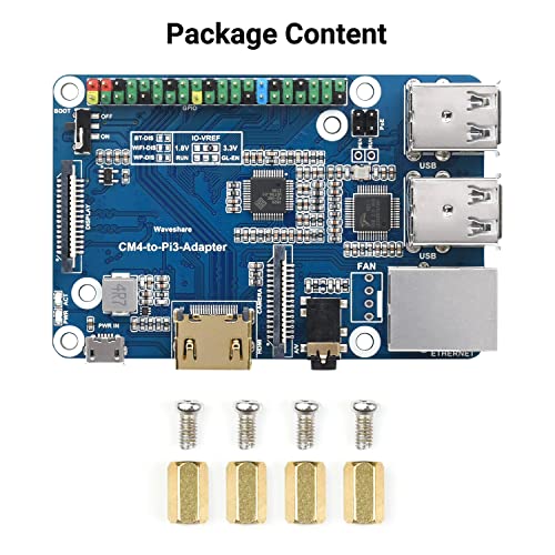 Waveshare CM4 to 3B Adapter Alternative Solution for Raspberry Pi 3 Model B/B+