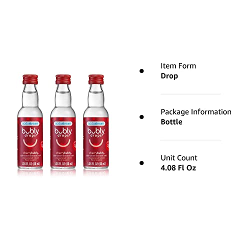sodastream Cherry Bubly Drops, 1.36 Fl Oz (Pack of 3)