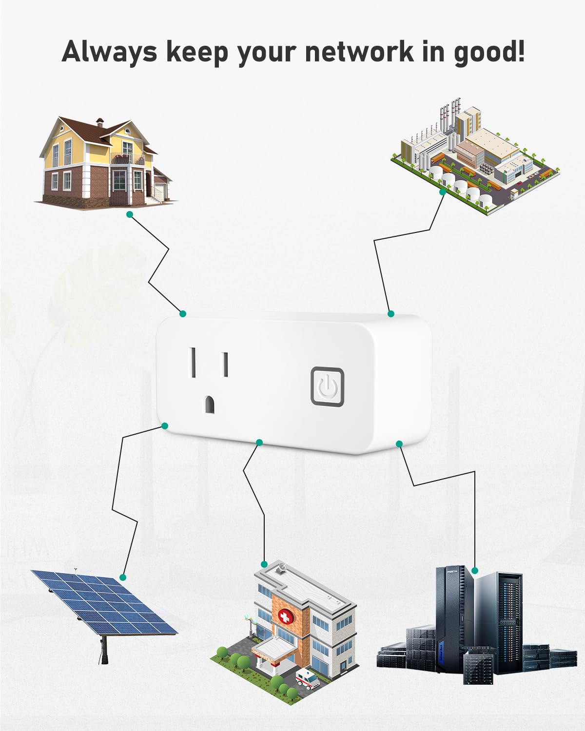 NM1 Router Rebooter, Internet Monitoring and Automatic Network Reboot, WiFi Reset Plug with Programmable Notifications