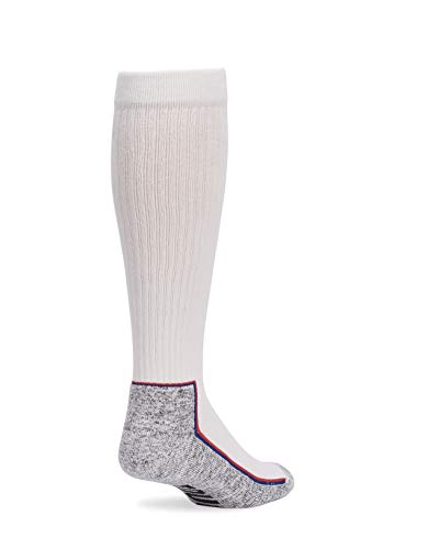 One Tough Sock unisex adult Extended Cushioned Over the Calf Casual Socks, White, X-Large US