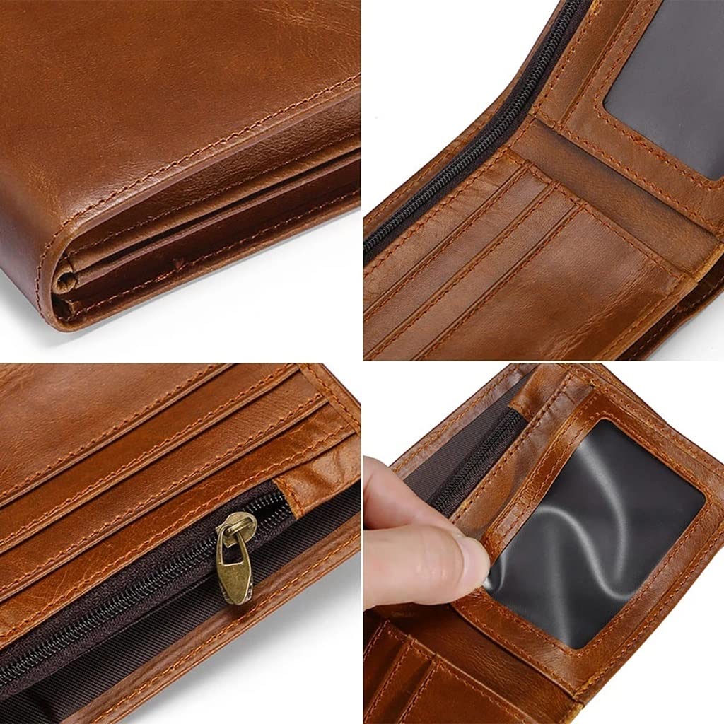 ZCMEB Wallet Handmade Men's Wallet with Wallet Bank Card Holder Wallet Men