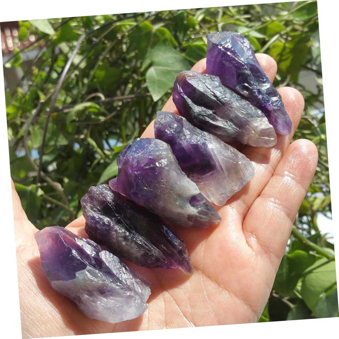 POPETPOP Purple Crystal Decoration Aquarium Gravel Ornaments Gravel Stone Amethyst Accessories