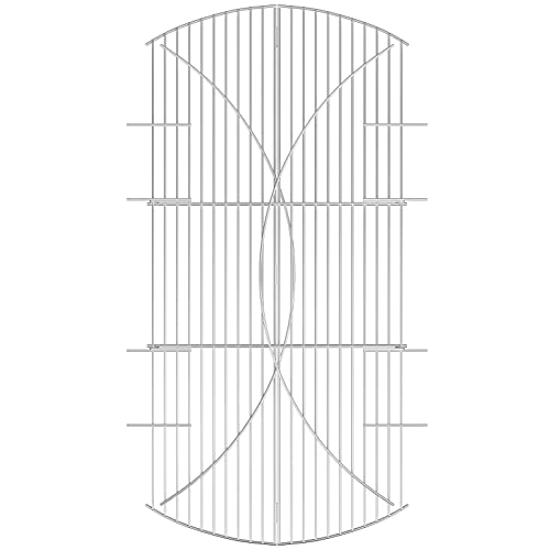 VEVOR Fire Pit Grates, Foldable Round Cooking Grate, Stainless Steel Tight Grid Campfire BBQ Grill with Portable Handle for Outdoor Picnic Party & Gathering, Silver (36 inch-No Handle)