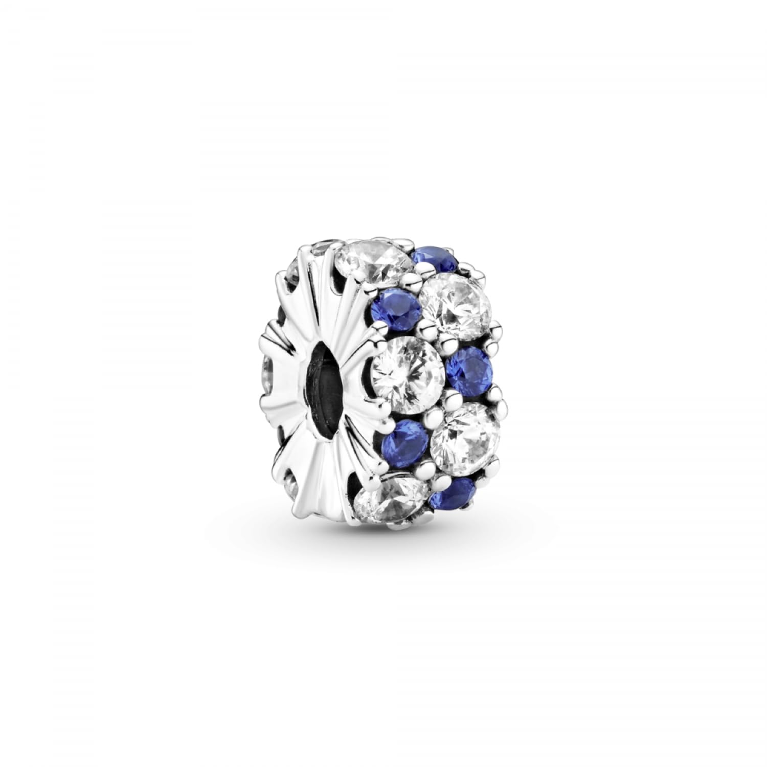 PANDORA Clear & Blue Sparkling Clip Charm