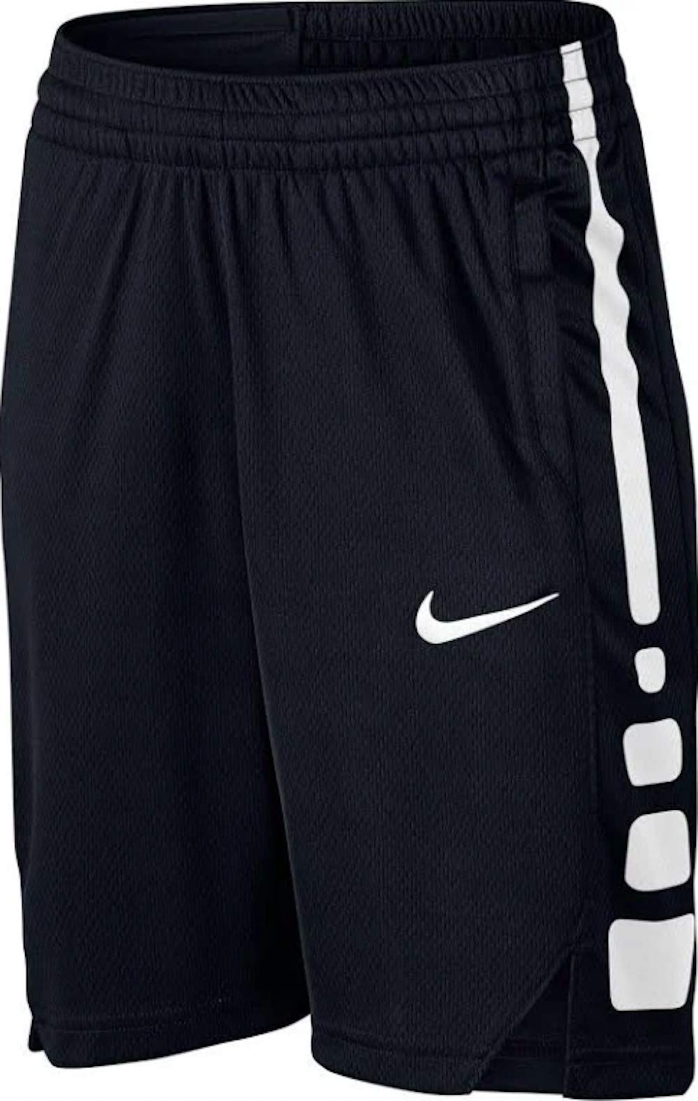 Nike Boys' Elite Stripe Short (Little Big Kids) (Small, Black/Black-White)