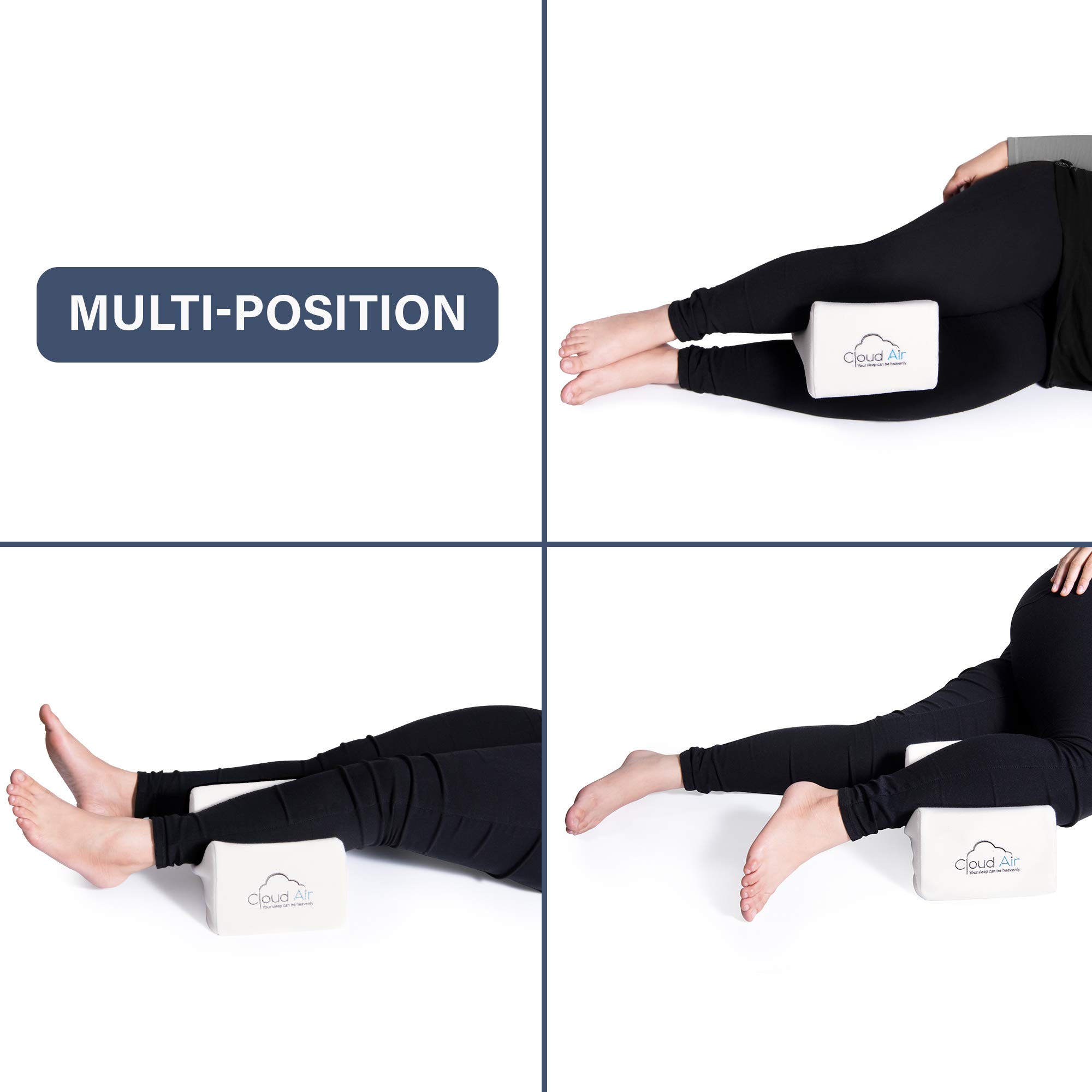Vaunn Pedal Exerciser with Electronic Display and Vaunn Memory Foam Knee Pillow Bundle