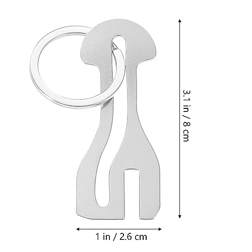 PATKAW 4pcs Shopping Trolley Release Key Removable Shopping Trolley Coin Stainless Steel Shopping Trolley Token