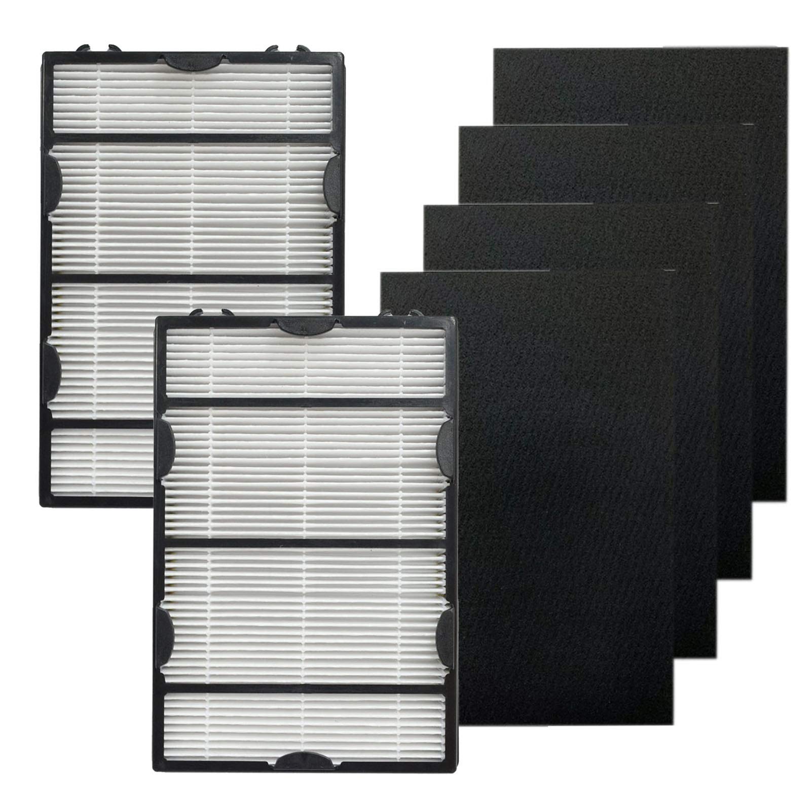 PUREBURG HPAF60 True HEPA Replacement Filter Set Compatible with Holmes Filter B Fits HPAF60 HAPF600 HAPF60 HAPF600D-U2 HAP8650B HAP8650B-NU Biaonaire GE 106633 Air Purifiers