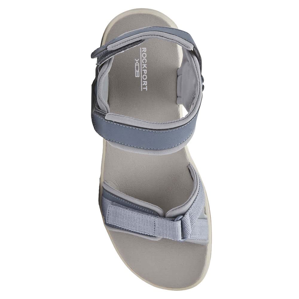 Rockport Women's Trail Tech Sandal, Blue Slate ECO Washable, 7.5