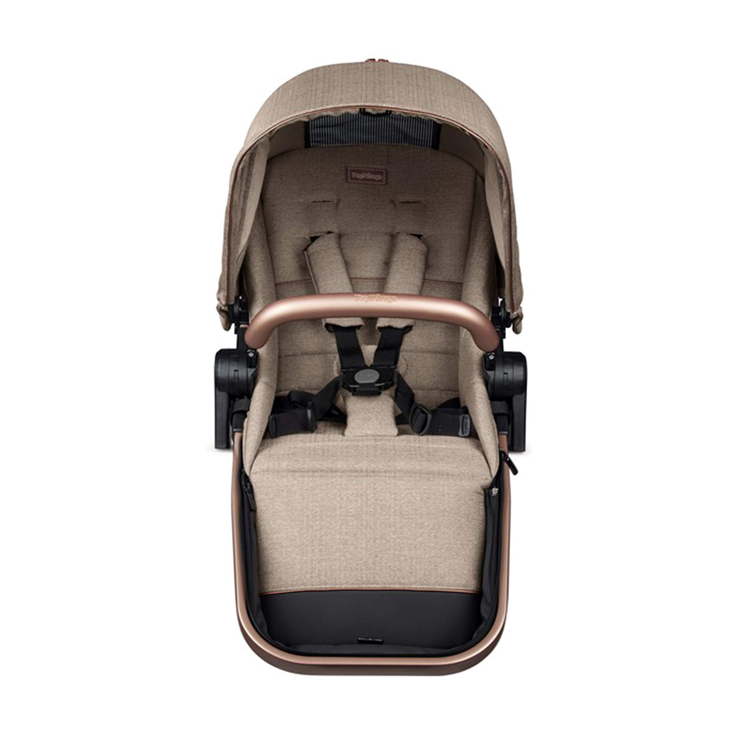 Peg Perego Companion Seat - Accessory - Compatible with Ypsi Strollers - Mon Amour (Beige & Pink)