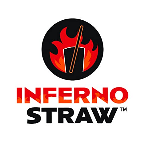 The Inferno Straw | World's Hottest Straw | World's Only Pepper Extract Infused Straw | Caution: 5 Million Scoville, IS