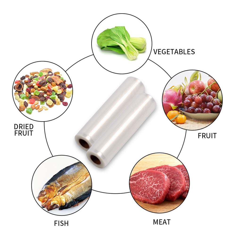 Vacuum Sealer Bags(3 packs)-11" x 16' Rolls Custom-Sized Vacuum Food Saver Bags Great for vac storage, Meal Prep or Sous Vide