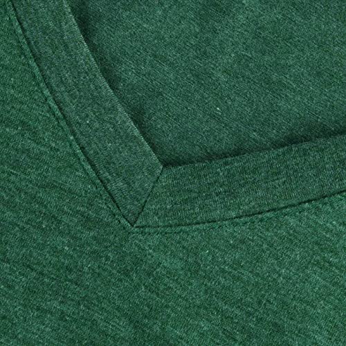 Women's Summer Plain Short Sleeve Y2k Tops Loose Tee Shirt Comfortable Basic T Shirt Business Tops Green