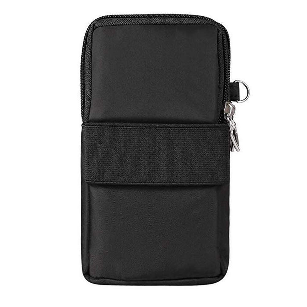 nobrand Small Crossbody Bag for Women, Black Cell Phone Purse Wallet Travel Wristlet Armband (Black)