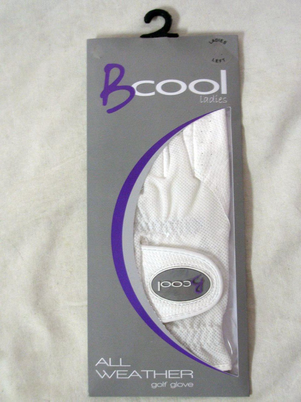 Quality Sports B Cool All Weather Golf Glove (White, Left, Large, Ladies)