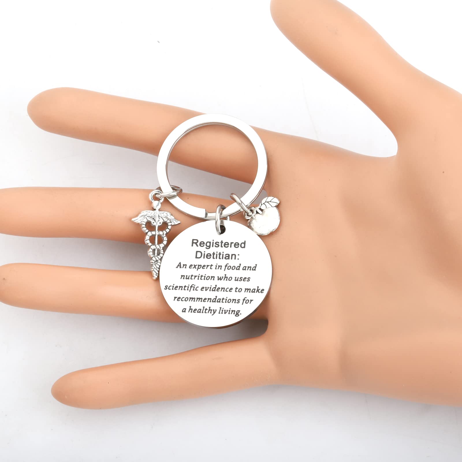 TGBJE Dietitian Gift RD Registered Dietitian Gift Registered Dietitian Keychain Thank You Gift For Dietitian Nutritionist Gift (registered dietitian kc)