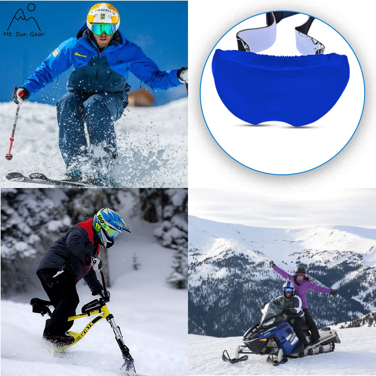 Mt. Sun Gear GoggleSaver Microfiber Protective Goggle Cover with great fit Prevents Scratching, Damage, and Dust. Apres lightweight and washable Goggle Cover (Black)