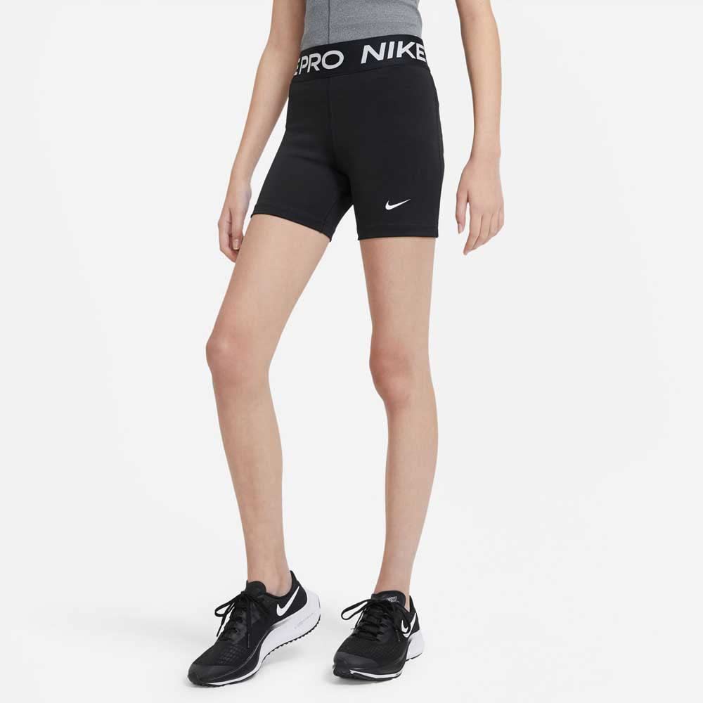 Nike Girls Nikepro 3IN Short DA1033-010 Size M Black/White