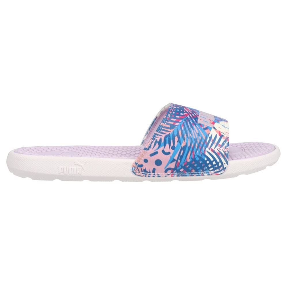 PUMA Women's Cool Cat Island Daze Sport Sandal, White-Chalk Pink-Opera Mauve, 10